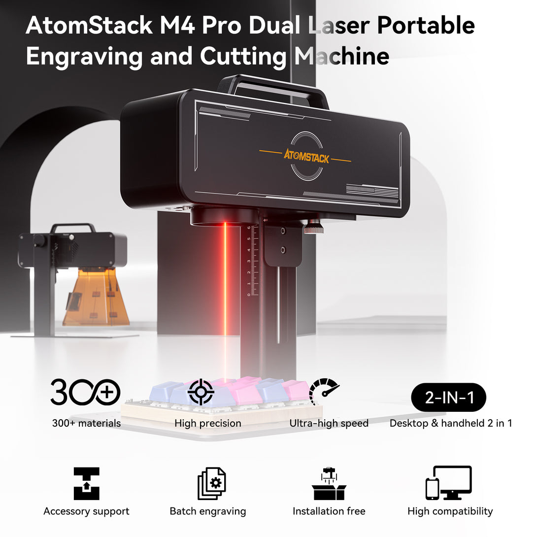 Atomstack M4 Pro Portable Dual Laser Engraver – iKier